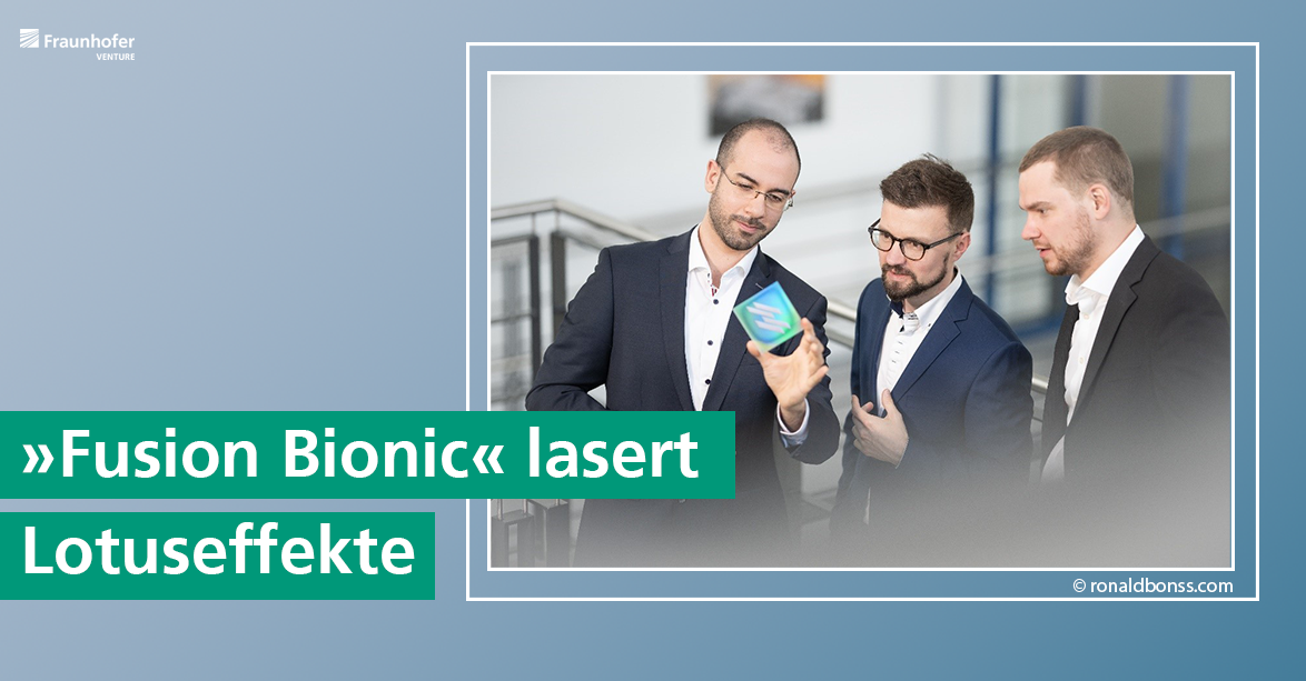»Fusion Bionic« lasert Lotuseffekte
